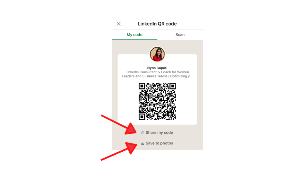 How to create your LinkedIn QR Code